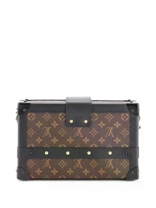LOUIS VUITTON Monogram Canvas Petite Malle Handbag Clutch Bag