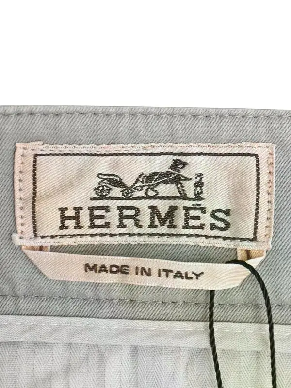 Hermès Pleated Cotton Shorts