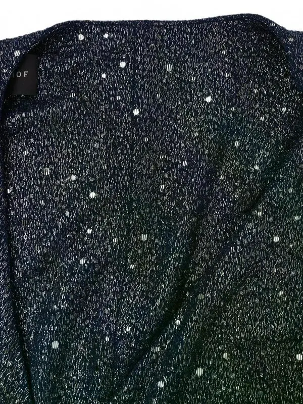 Talbot Runhof Glittered Wrap Maxi Dress