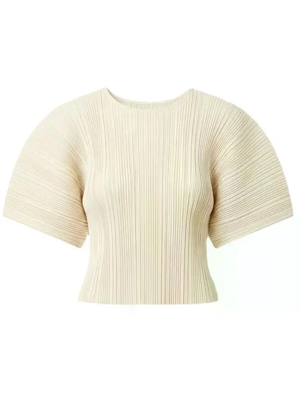 Issey Miyake Pleated Short-sleeve T-shirt