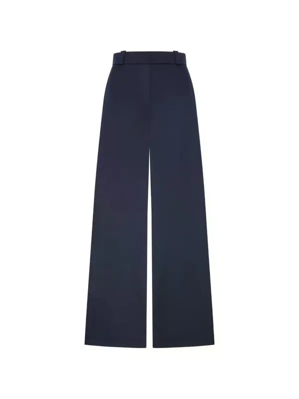 Giorgio Armani High-waisted Wool Trousers - Blue