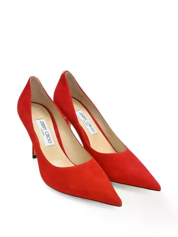 JIMMY CHOO Suede Pointed-toe Stiletto Pumps