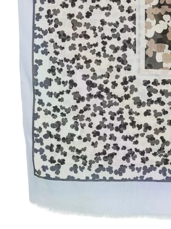 Marc O'polo Floral-print Logo-print Scarf