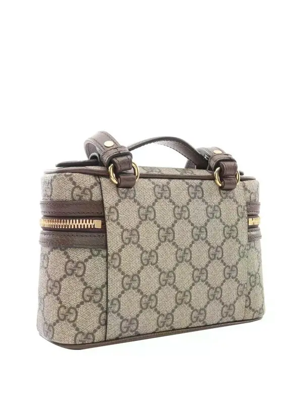 Gucci Small Gg Supreme Web Ophidia Vanity Bag Satchel