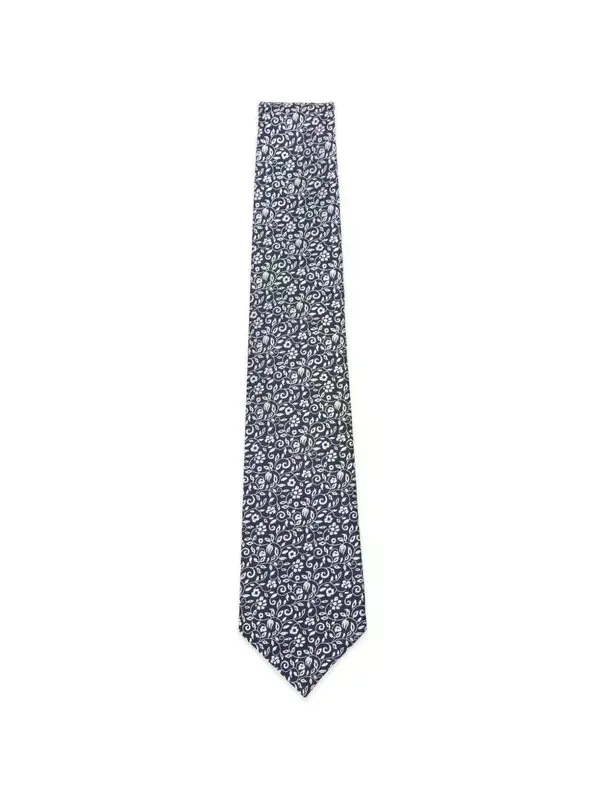 Kiton Floral Print Neck Tie