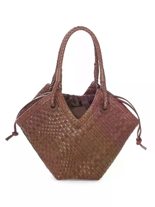 IBELIV Small Trinity Woven-leather Tote Bag - Brown