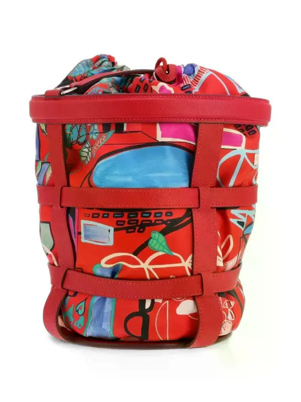 Hermès Musardine Abstract-print Bucket Bag