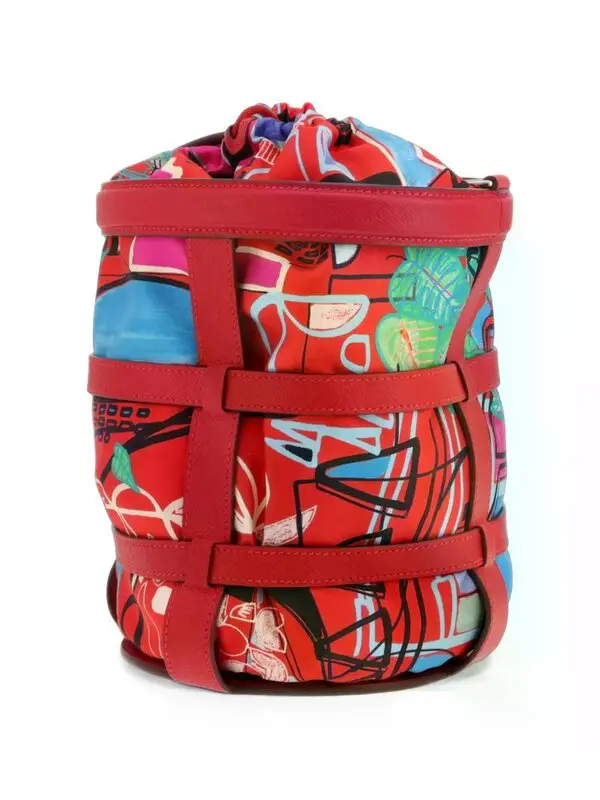 Hermès Musardine Abstract-print Bucket Bag
