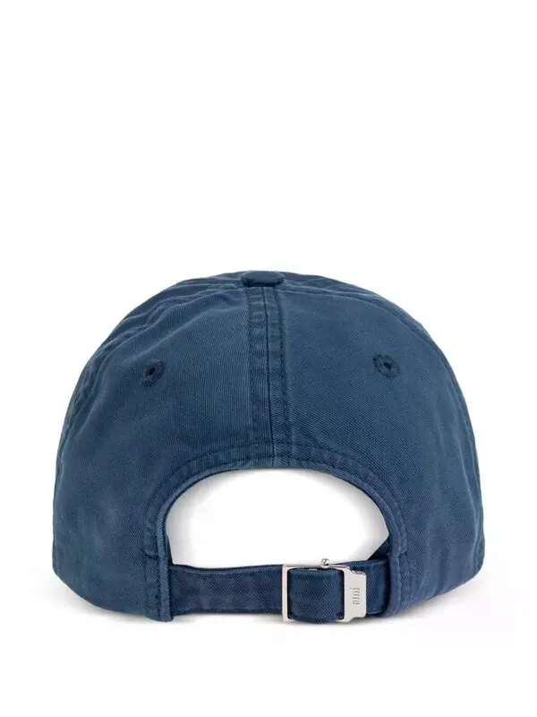 AMI Paris Logo-embroidered Baseball Cap - Blue