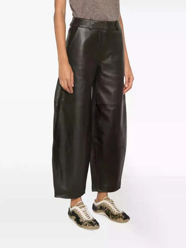 Co Wide-leg Leather Trousers