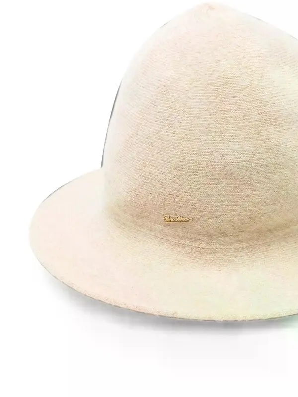 Borsalino Logo-plaque Knitted Hat