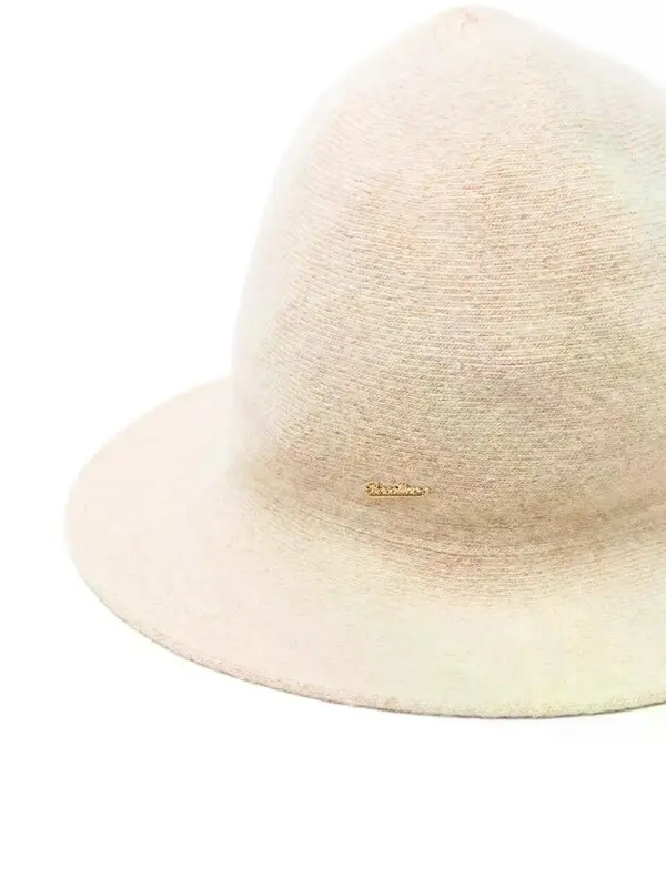Borsalino Logo-plaque Knitted Hat