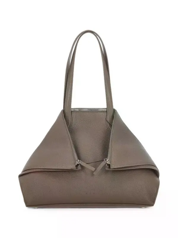 AESTHER EKME Grained-leather Shoulder Bag - Neutrals