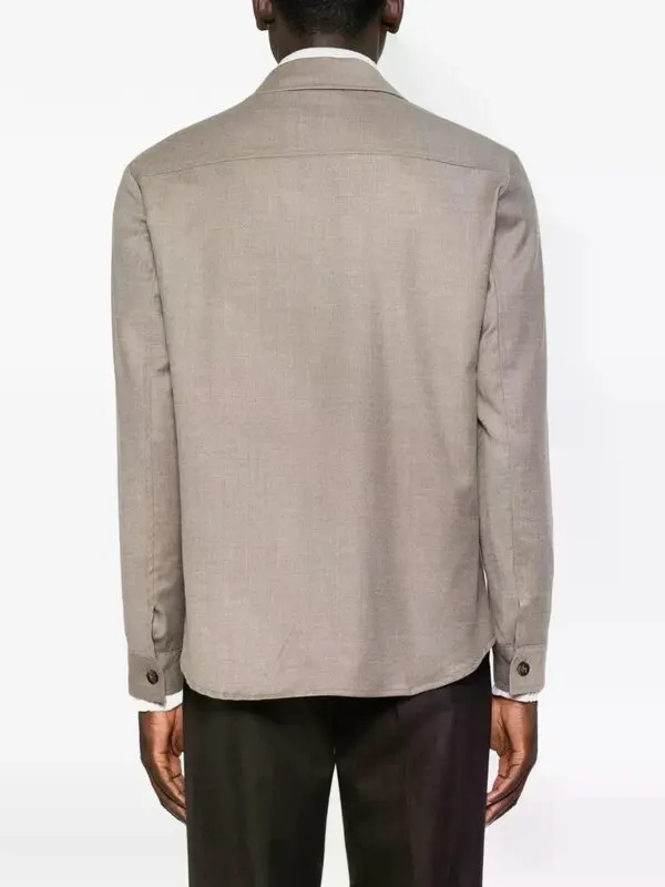 BRIGLIA 1949 John Flap-pocket Button-up Shirt Jacket