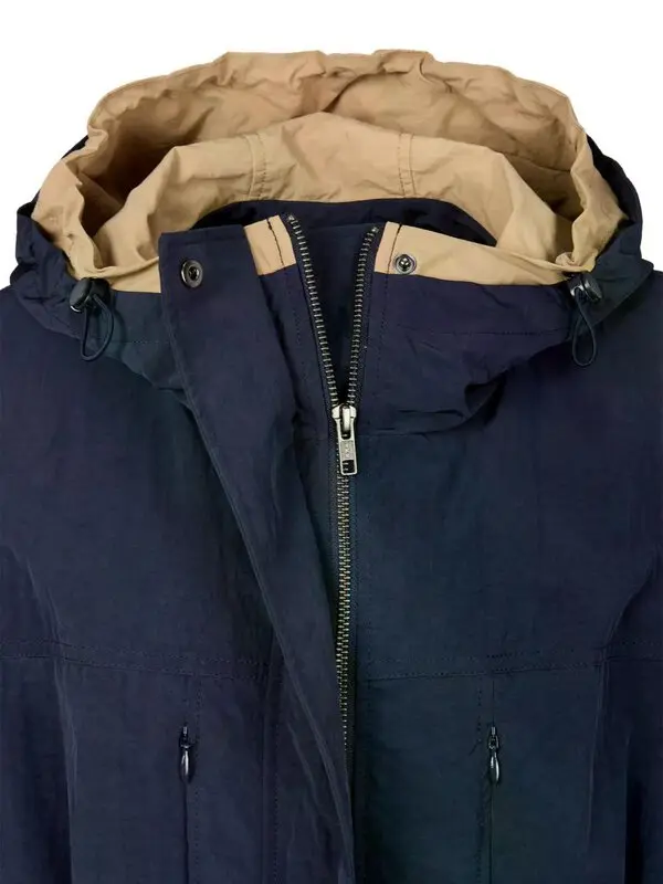 STUDIO TOMBOY Drawstring Hooded Jacket - Blue