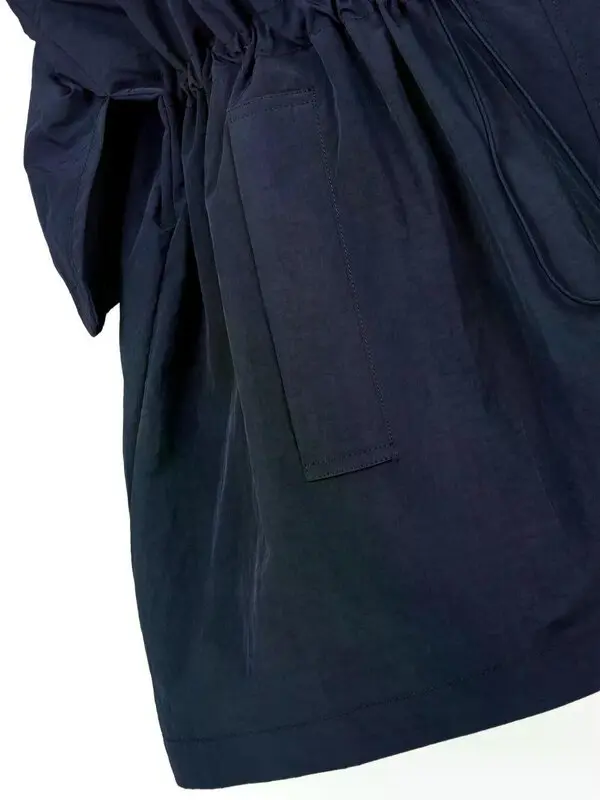 STUDIO TOMBOY Drawstring Hooded Jacket - Blue
