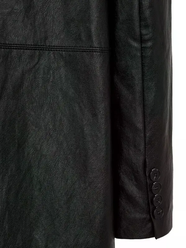 STUDIO TOMBOY Single-breasted Faux-leather Coat