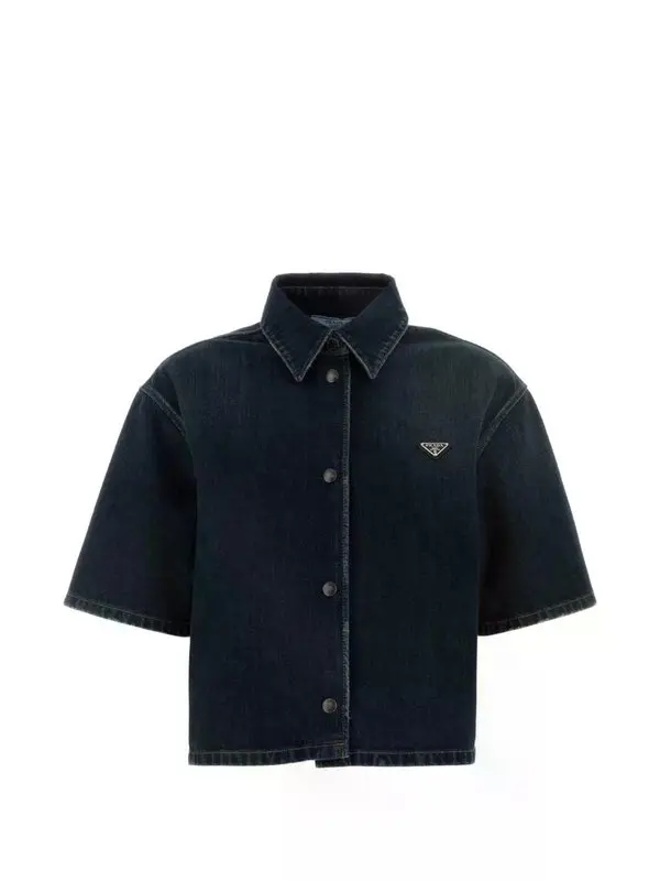 Prada Short-sleeved Denim Shirt
