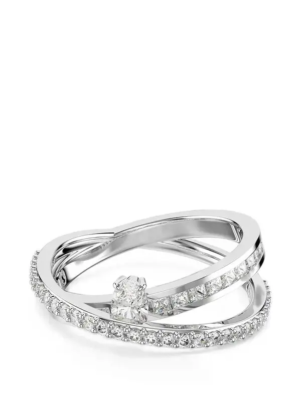 SWAROVSKI Hyperbola Crystal-embellished Crossover Ring