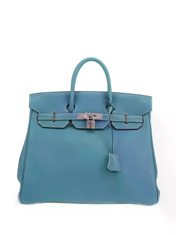 Hermès Haut À Courroies Tote Bag - Blue