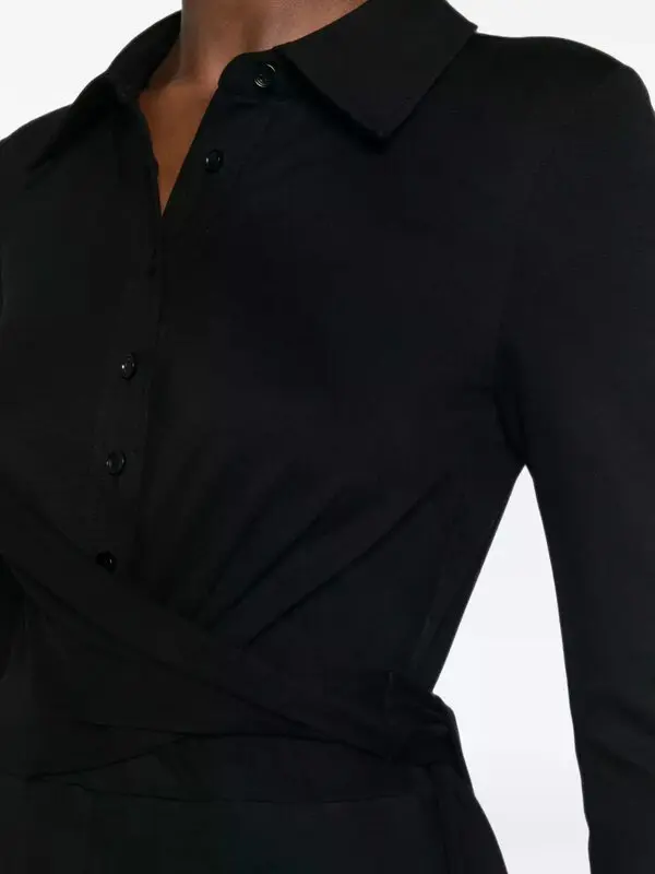 Diane Von Furstenberg Michele Wrap-front Long-sleeve Jumpsuit