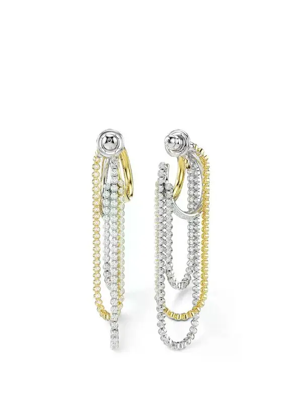SWAROVSKI Hyperbola Draped Hoop Earrings