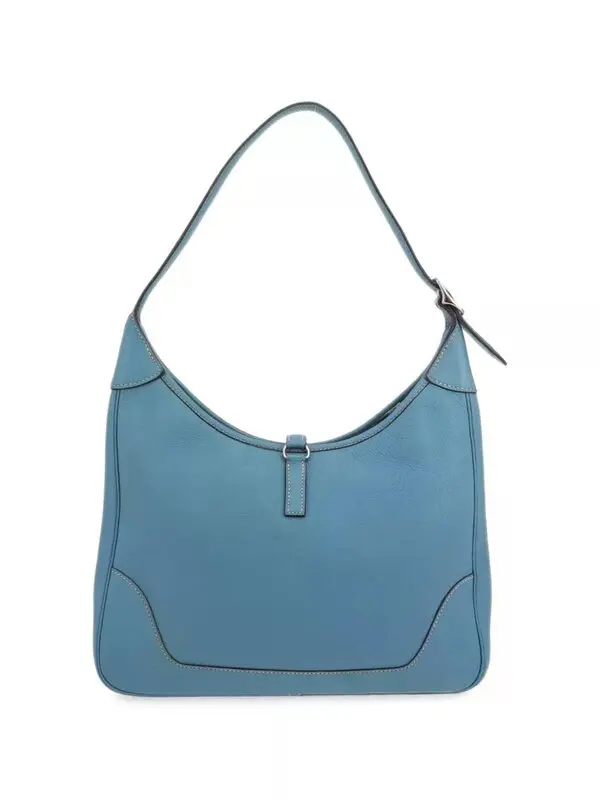 Hermès 1997 35 Trim Shoulder Bag - Blue