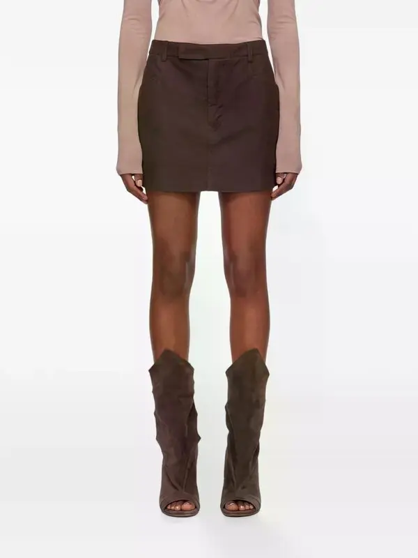Rick Owens Fairbanks Belt-loops Mini Skirt