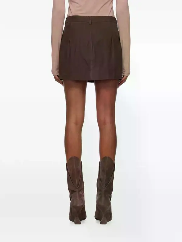 Rick Owens Fairbanks Belt-loops Mini Skirt