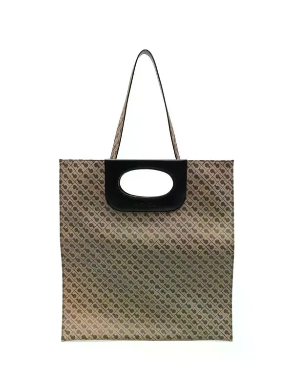 GHERARDINI Millerighe Monogram Shoulder Bag - Neutrals