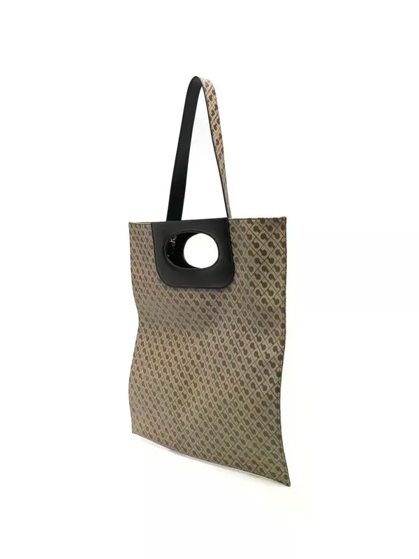 GHERARDINI Millerighe Monogram Shoulder Bag - Neutrals