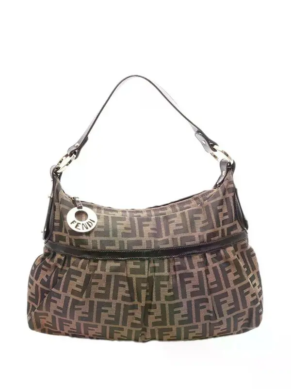 Fendi 2000-2010 Zucca Canvas Chef Shoulder Bag