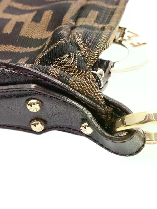 Fendi 2000-2010 Zucca Canvas Chef Shoulder Bag