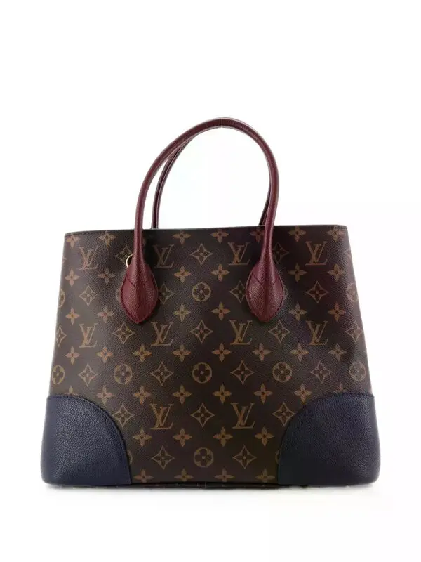 LOUIS VUITTON Monogram Canvas And Leather Flandrin Tote Bag - Blue