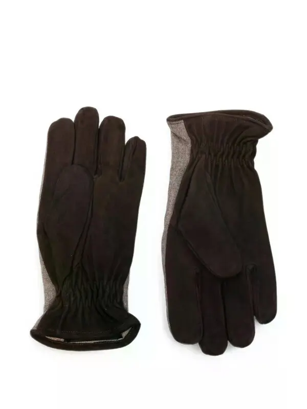 GRAN SASSO Panelled Elasticated-cuff Gloves