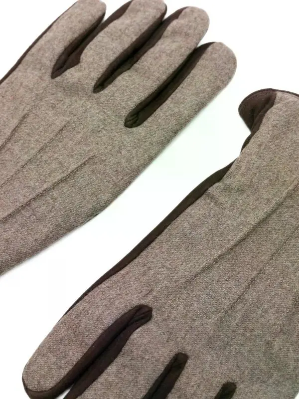 GRAN SASSO Panelled Elasticated-cuff Gloves