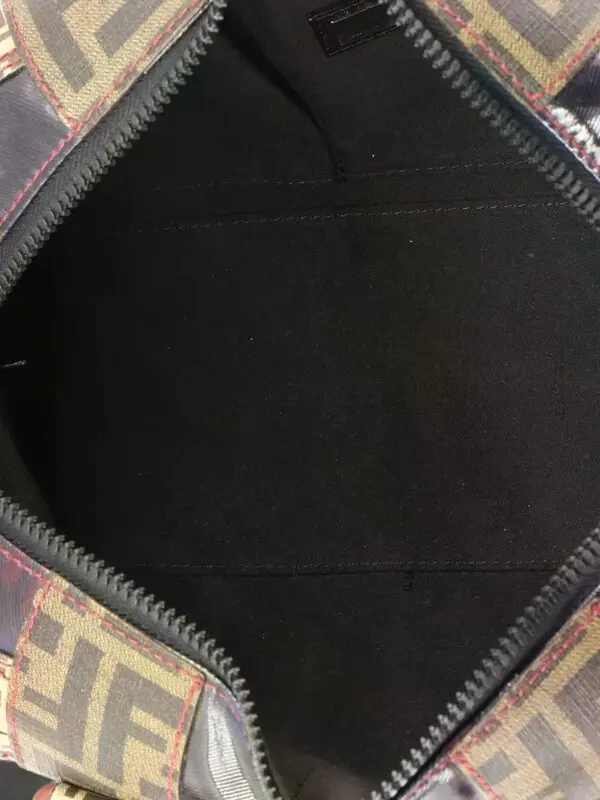 Fendi Medium Mix Tote Zucca Coated Canvas Shoulder Bag