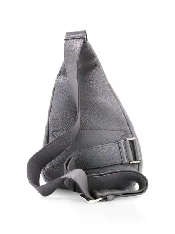 Prada Leather Triangle Logo Backpack