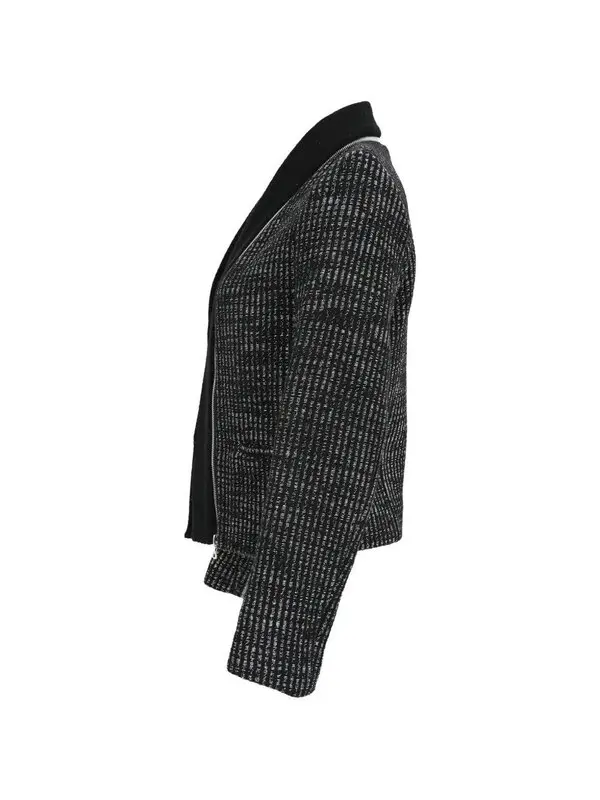 Sandro Tweed Zip-accent Blazer