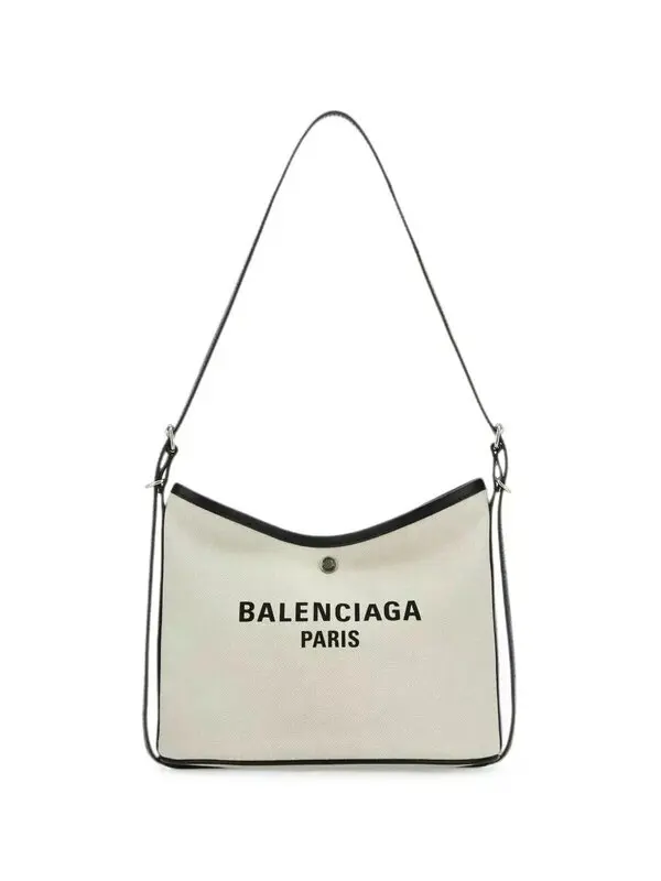 Balenciaga Biarri Logo-plaque Canvas Shoulder Bag