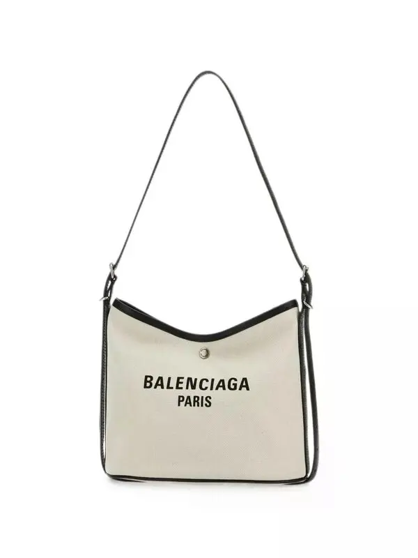 Balenciaga Biarri Logo-plaque Canvas Shoulder Bag