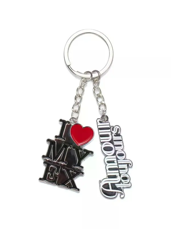 CARNE BOLLENTE Heart-motif Charm Keyring - Silver