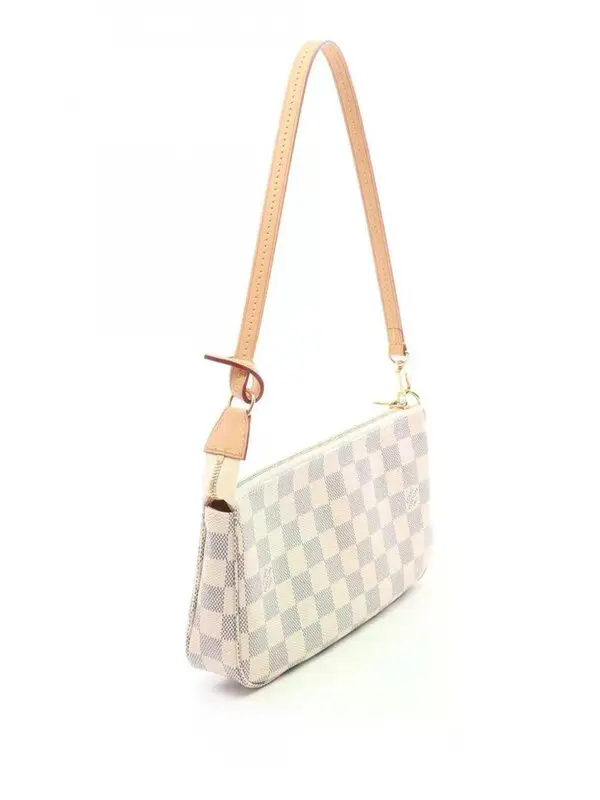 LOUIS VUITTON Damier Azur Pochette Accessoires Shoulder Bag - White