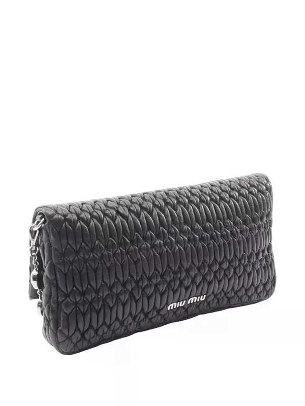 Miu Miu Matelasse Nappa Crystal Chain Satchel