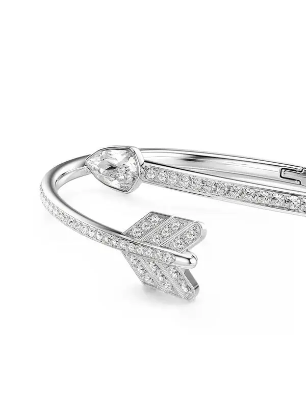 SWAROVSKI Idyllia Arrow-motif Pavé Bangle - Silver