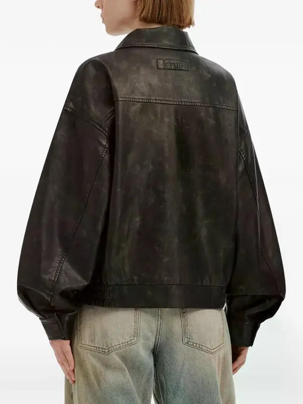 Izzue Logo-plaque Panelled Bomber Jacket