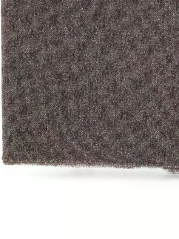 GRAN SASSO Fringed Metallic-thread Scarf
