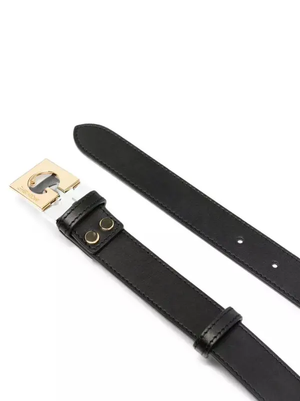 GHERARDINI Logo-plaque Leather Belt