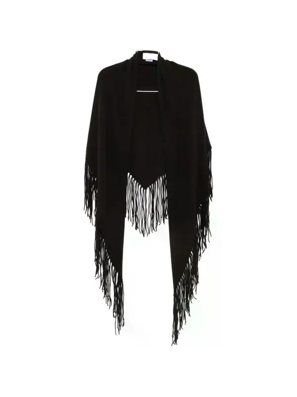 VANISE Fringe-trim Cashmere Cape