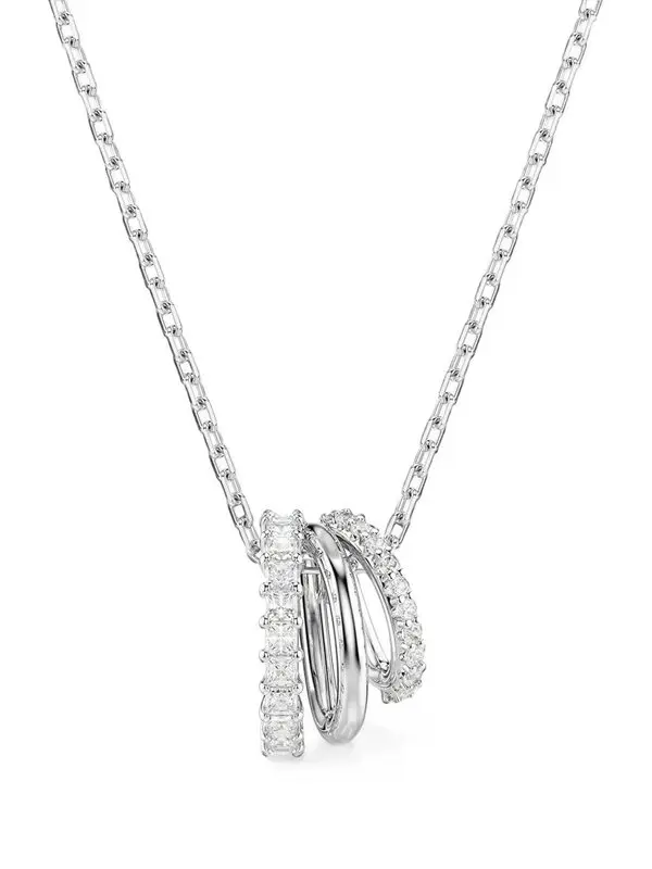 SWAROVSKI Hyperbola Crystal-embellished Interlocking-ring Necklace